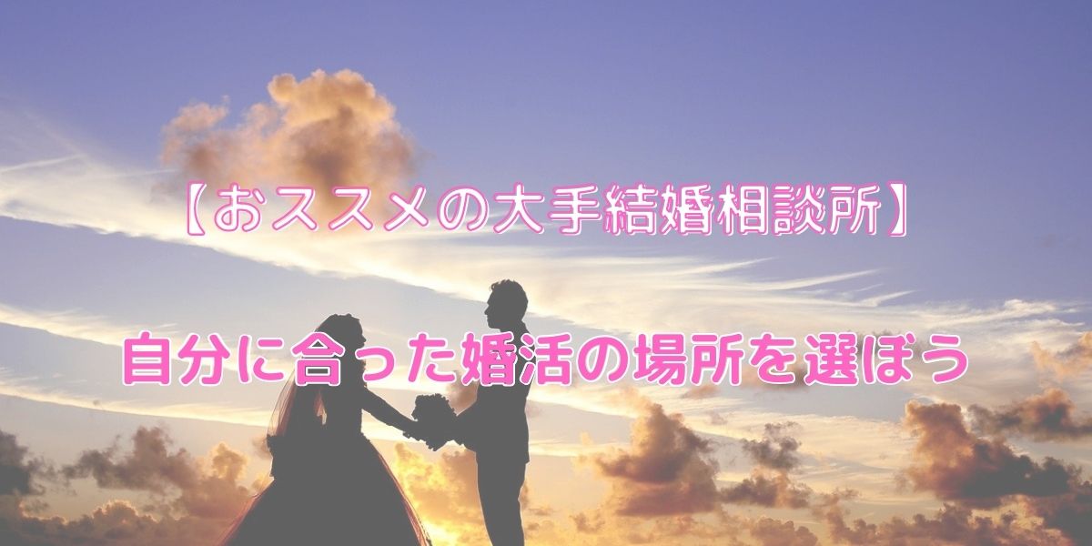【オススメの大手結婚相談所】結婚相談所のメリット・デメリット紹介!自分に合う婚活の場所を選ぼう ぽぽてぃブログ